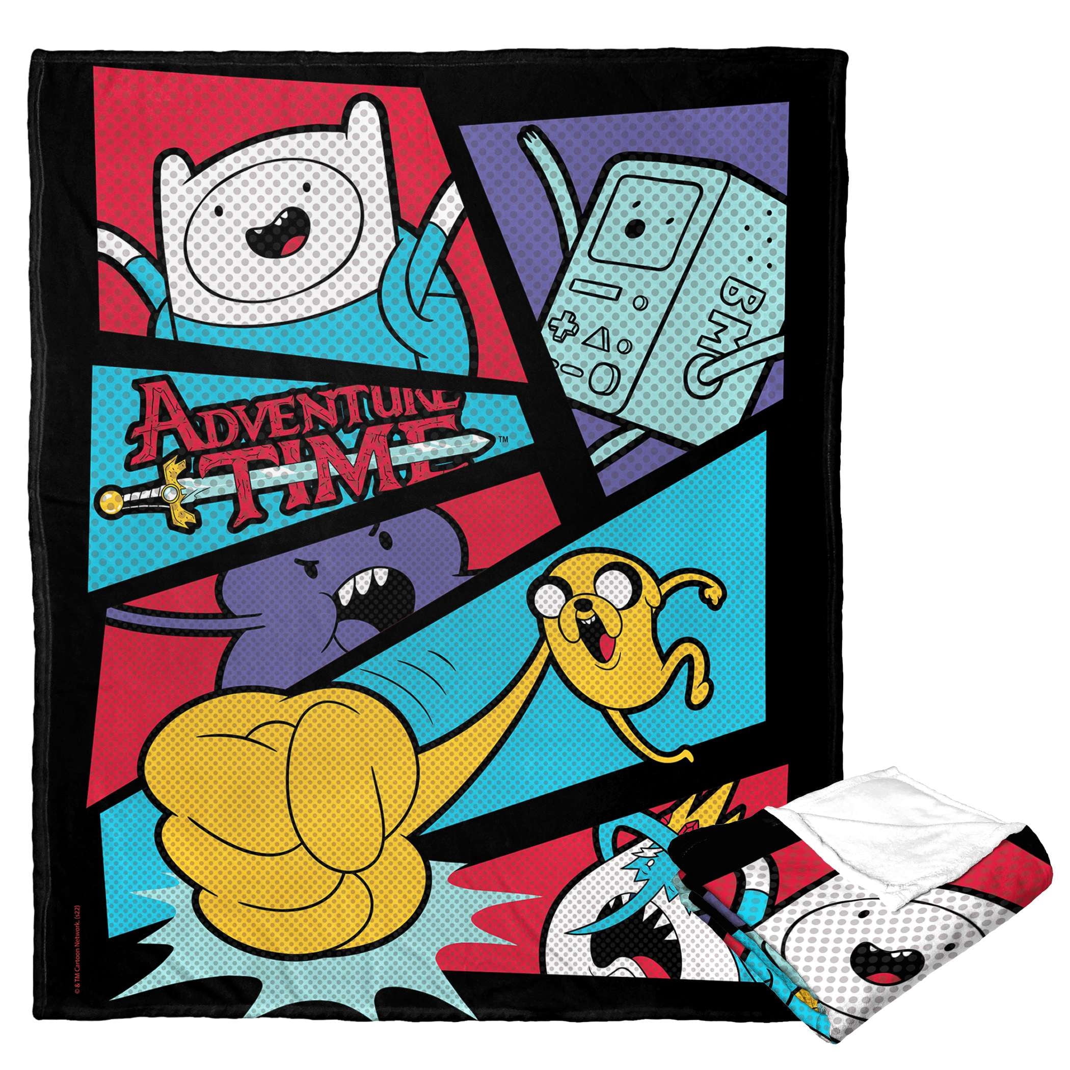 Adventure Time Adventure Comic Warner Bros Silk Touch Throw Blanket, 50 ...
