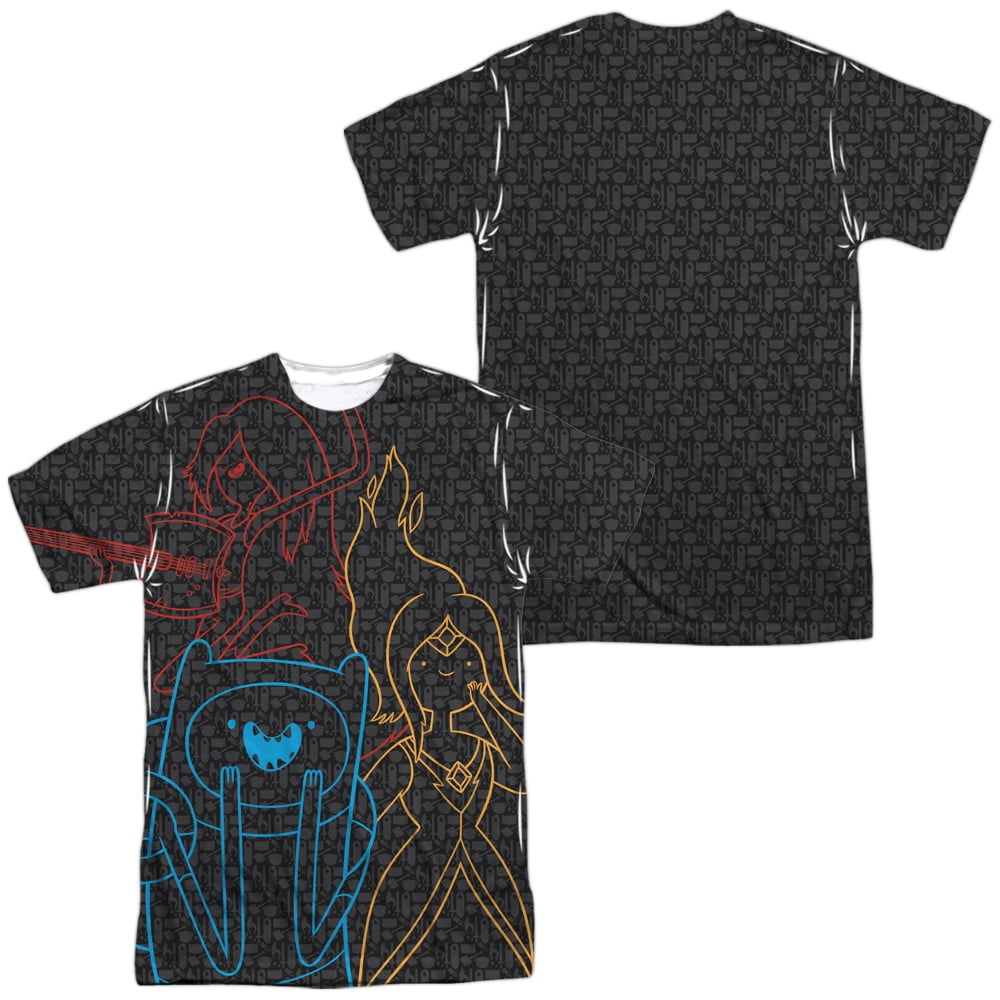 Adventure Time Adventure Trio Unisex Adult Sublimated Costume T Shirt ...