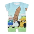 Adventure Time Animated Baby One-Piece Rompers Summer Short Sleeve ...