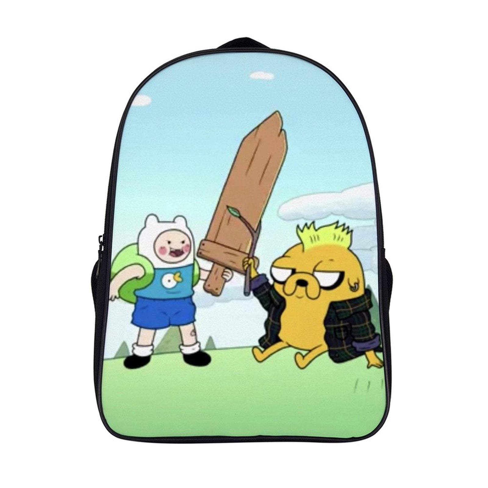 Adventure Time Animated Backpack Student School Bag Satchel Bookbag 2 ...