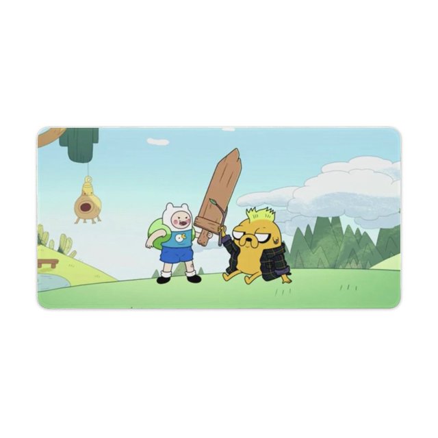 Adventure Time Animated Mouse Pad No-sliped Large Mousepad Extended ...