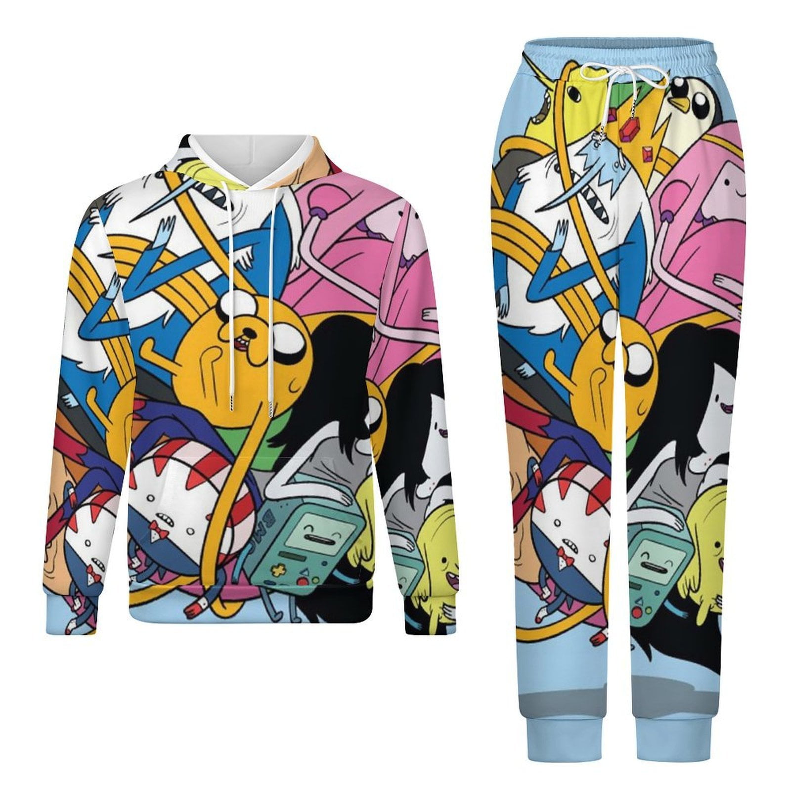 Adventure Time Animated Unisex Hoodies And Sweatpants Set Sweatshirts ...