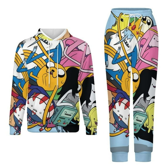 Adventure Time Animated Unisex Hoodies And Sweatpants Set Sweatshirts ...