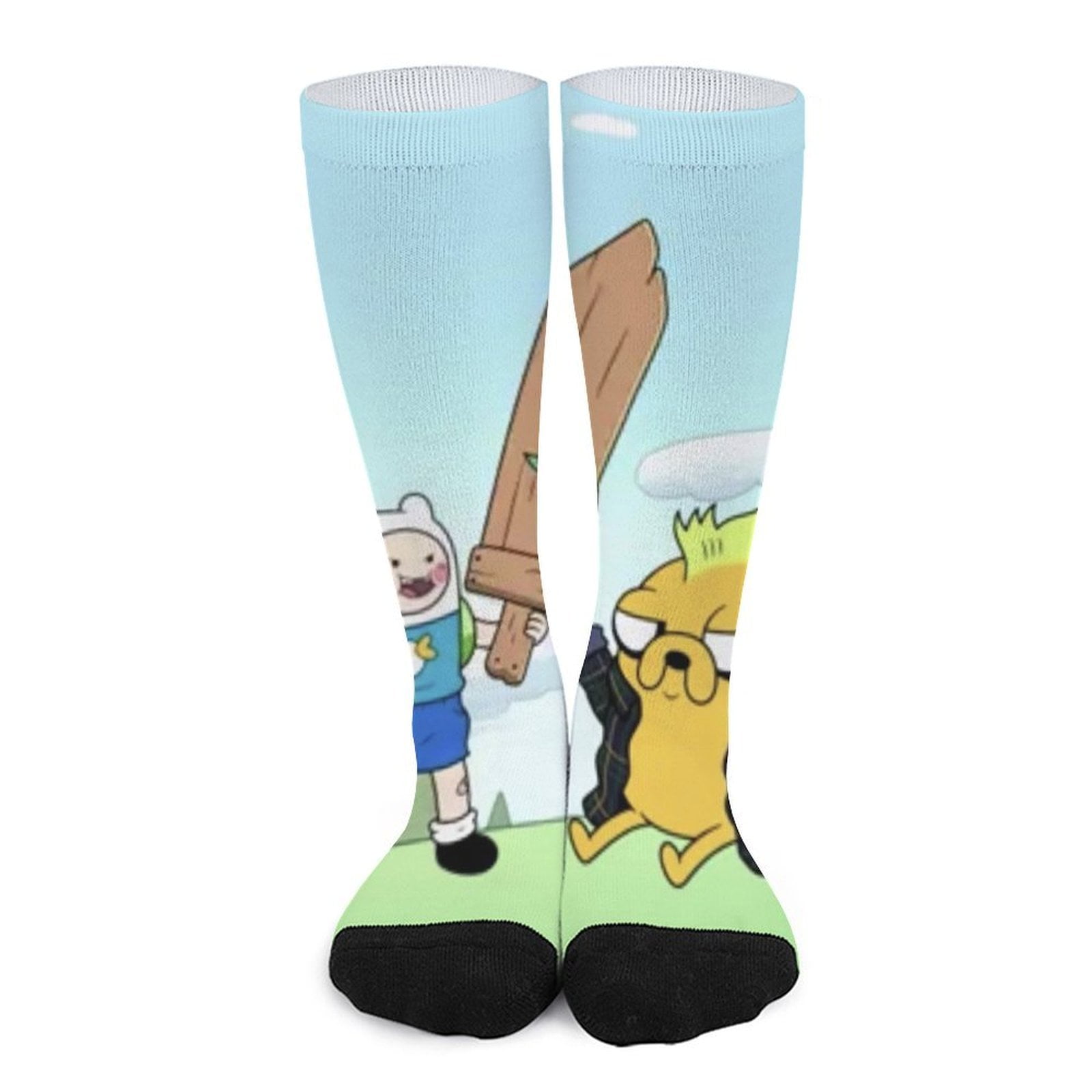 Adventure Time Animated Unisex Socks Stockings Fashion Cozy Soft Crew ...