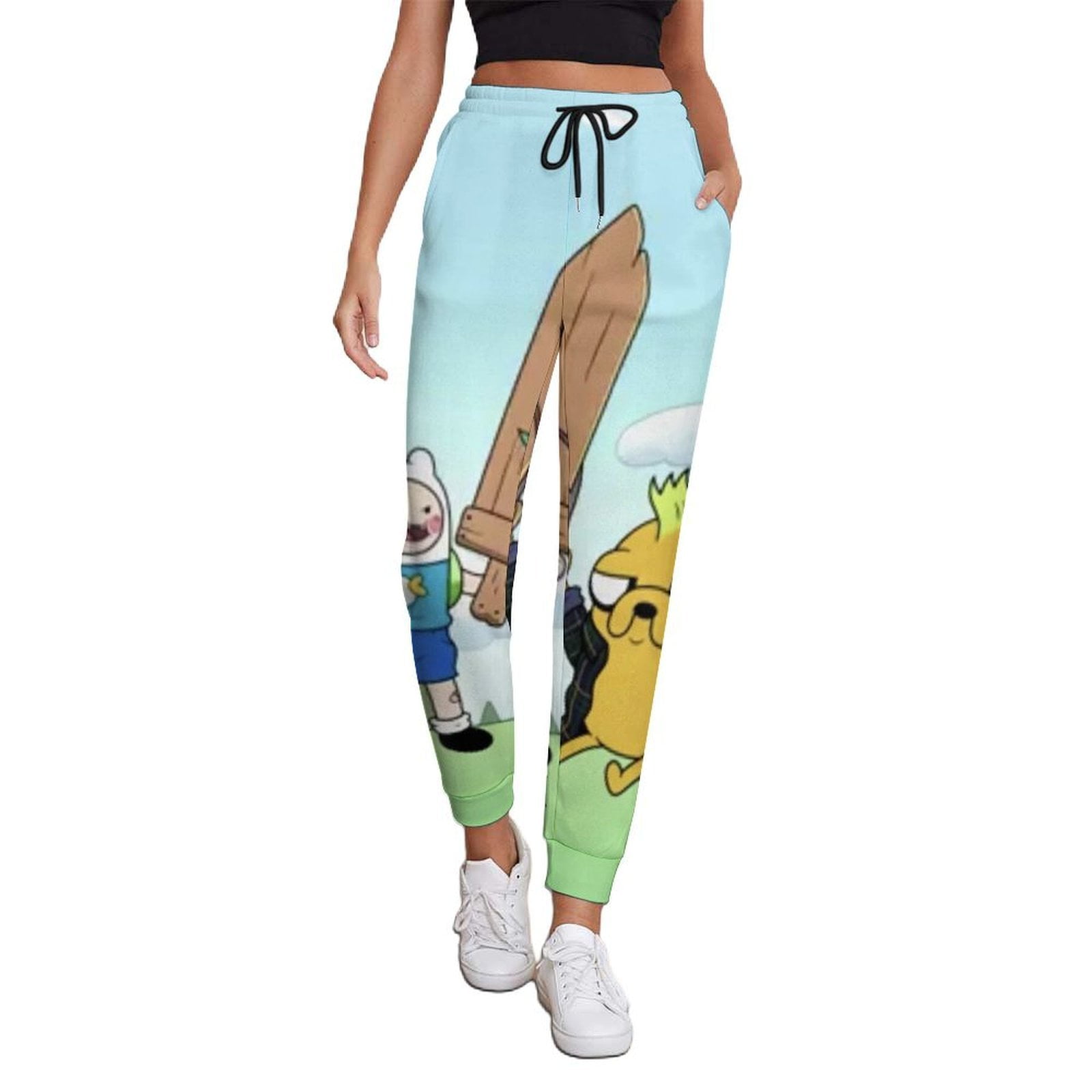 Adventure Time Animated Womens Sweatpants Joggers Pants Daily Trousers ...