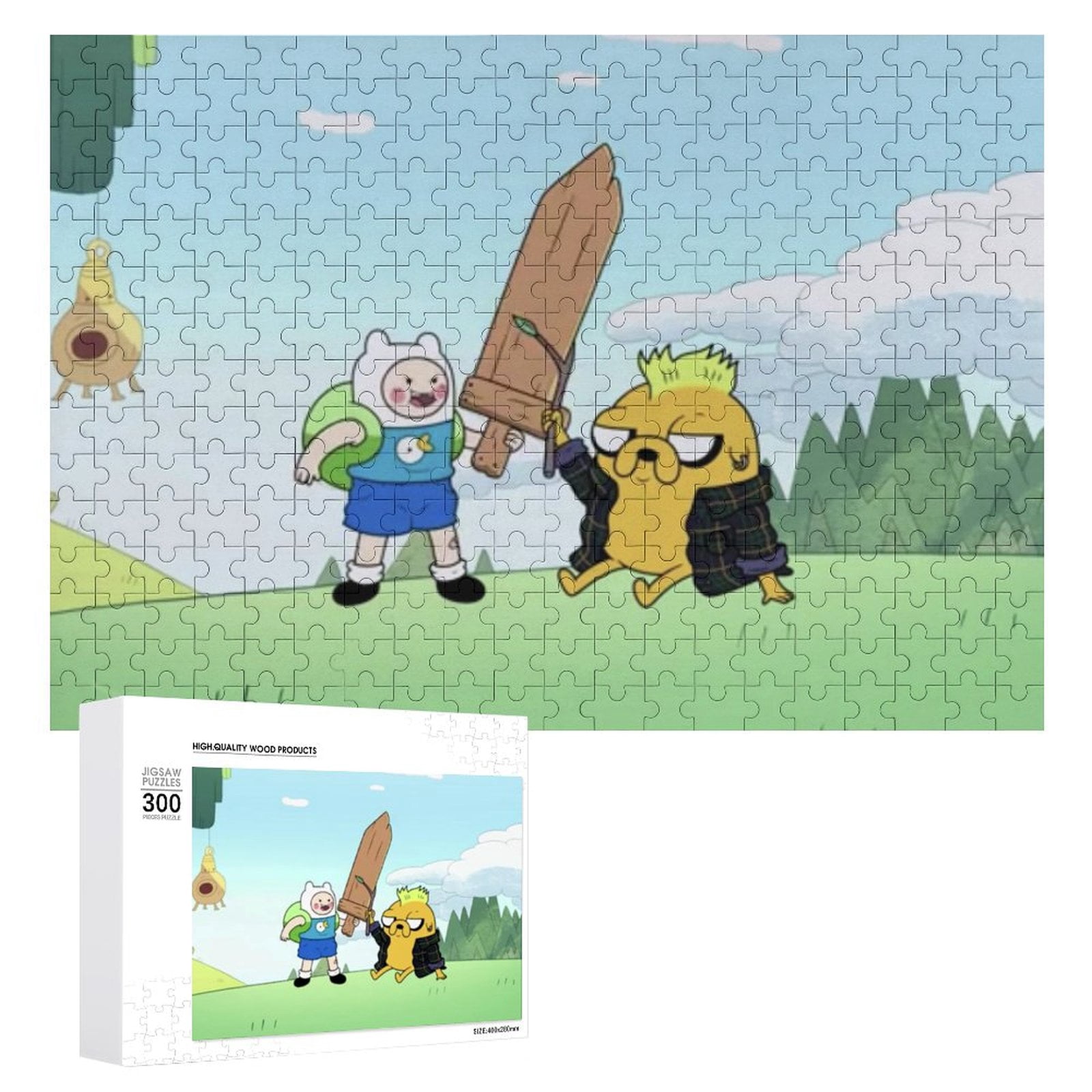 Adventure Time Animated Wooden Jigsaw Puzzles Accessories Intellectual ...
