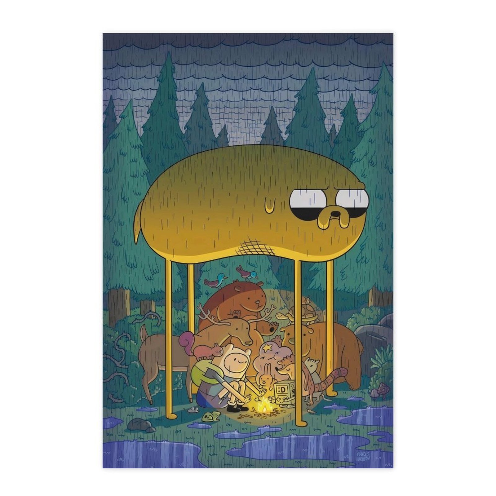 Adventure Time Anime stickers posters wall decoration 30*45（cm ...