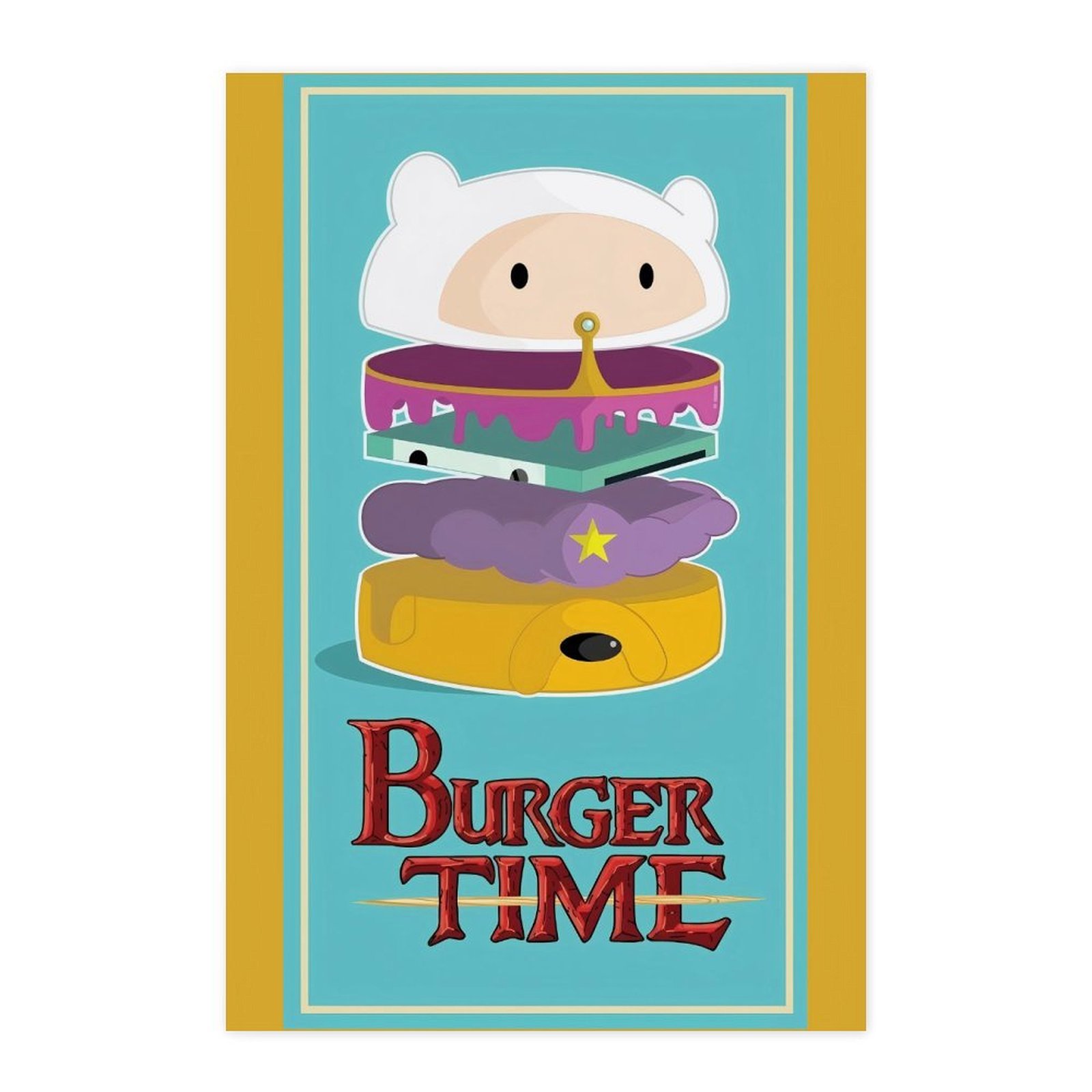 Adventure Time Anime stickers posters wall decoration 40*60（cm ...