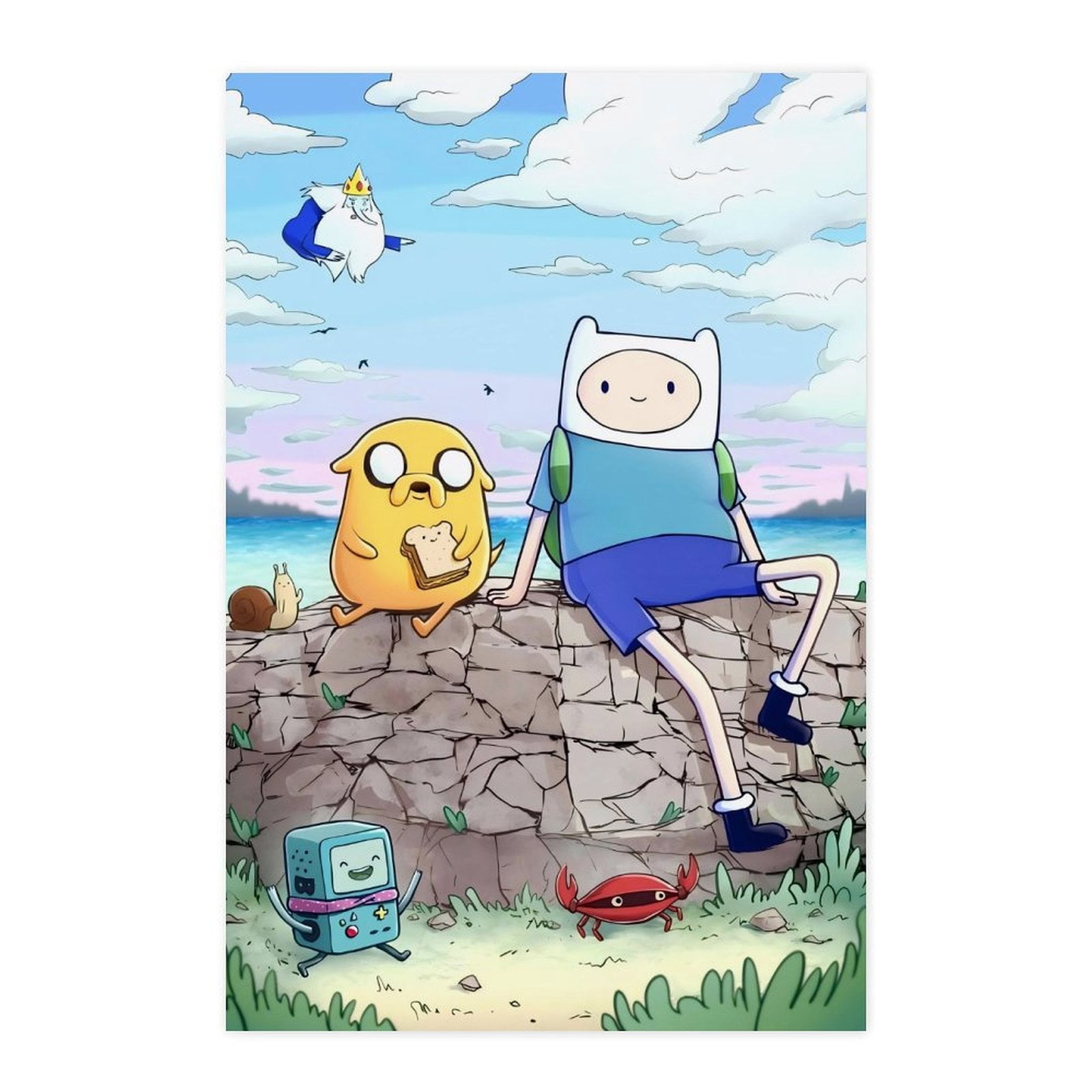 Adventure Time Anime stickers posters wall decoration 40*60（cm ...