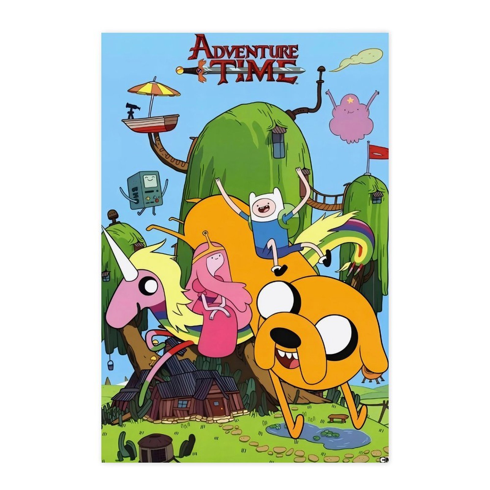 Adventure Time Anime stickers posters wall decoration 40*60（cm ...