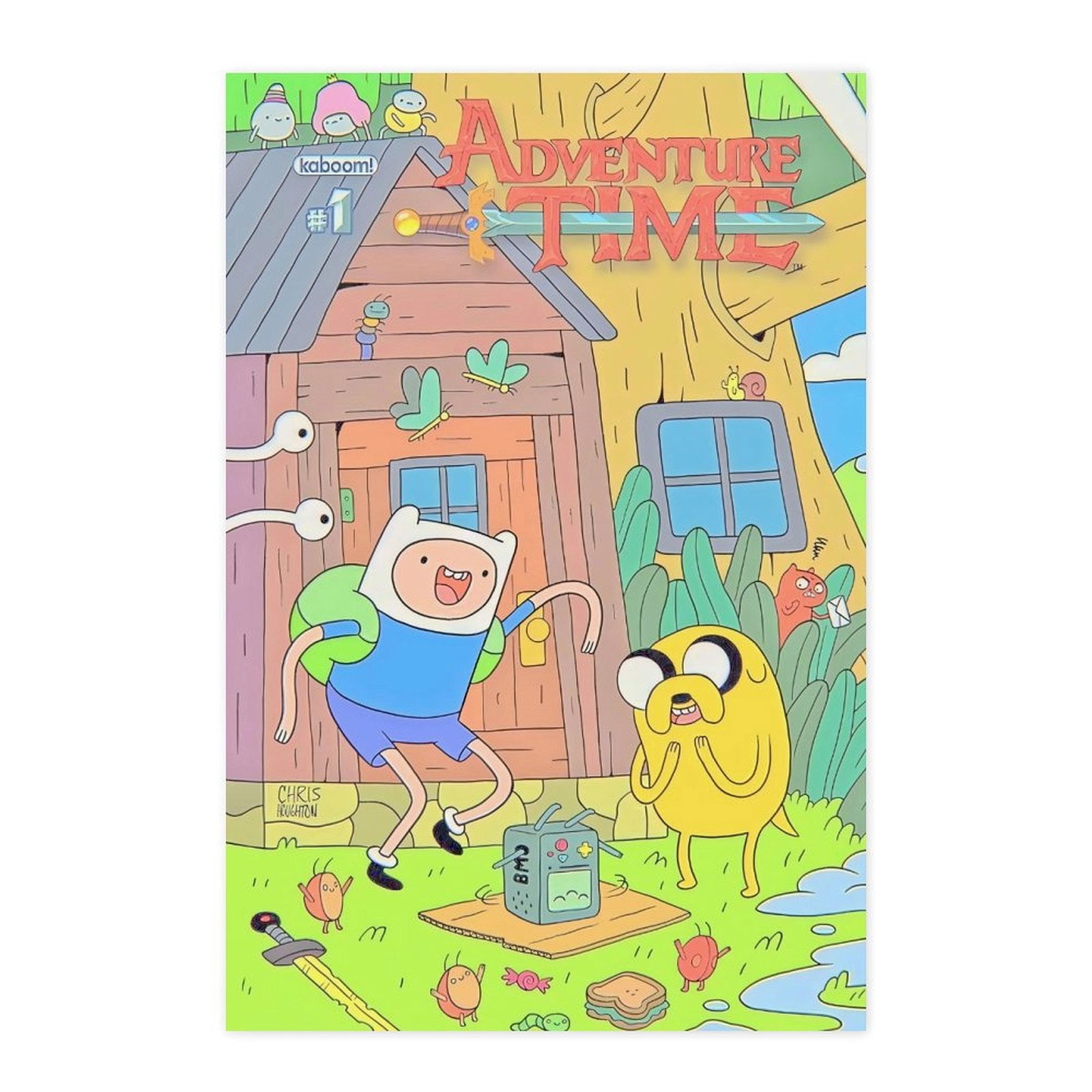 Adventure Time Anime stickers posters wall decoration 40*60（cm ...