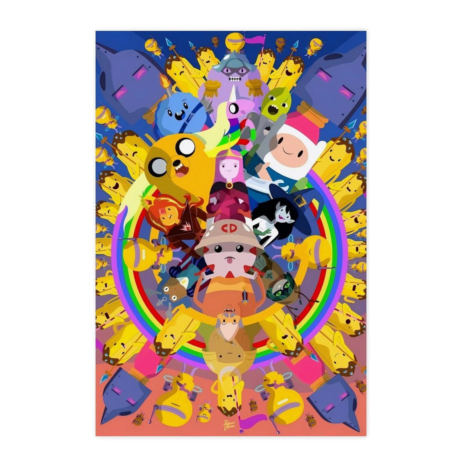 Adventure Time Anime stickers posters wall decoration 40*60（cm ...