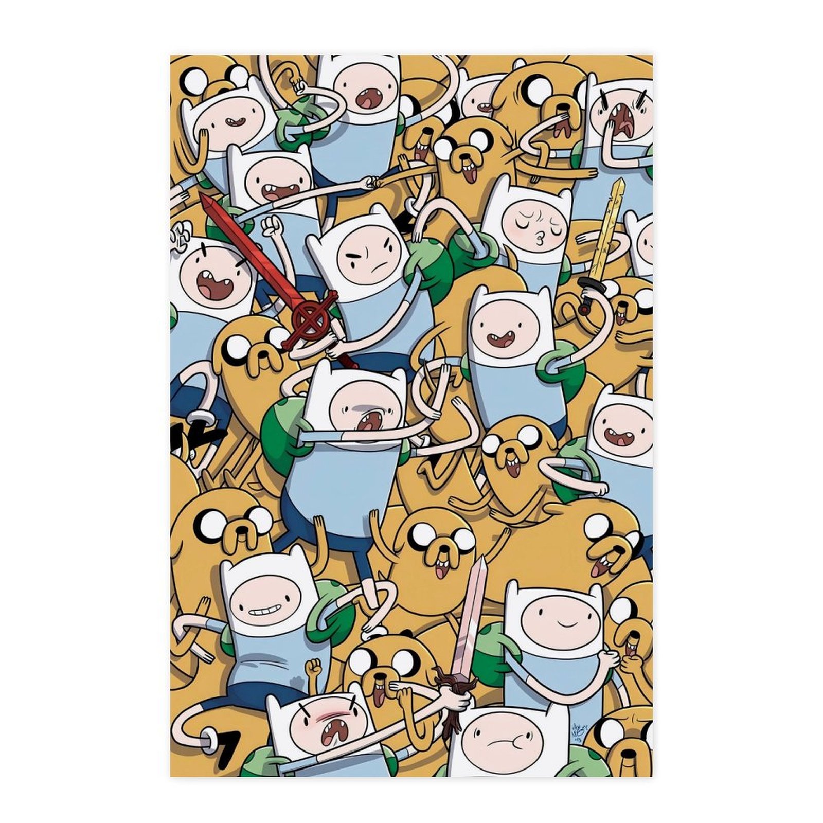 Adventure Time Anime stickers posters wall decoration 40*60（cm ...