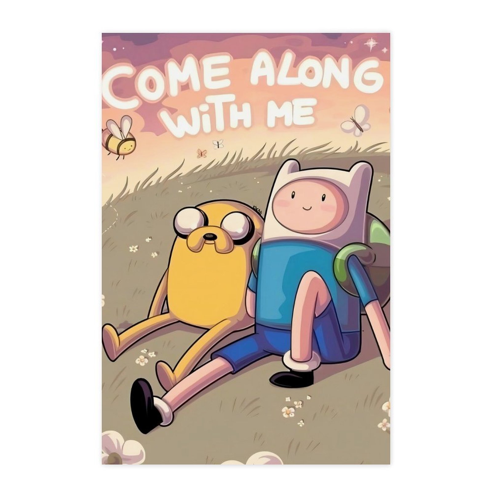 Adventure Time Anime stickers posters wall decoration 40*60（cm ...