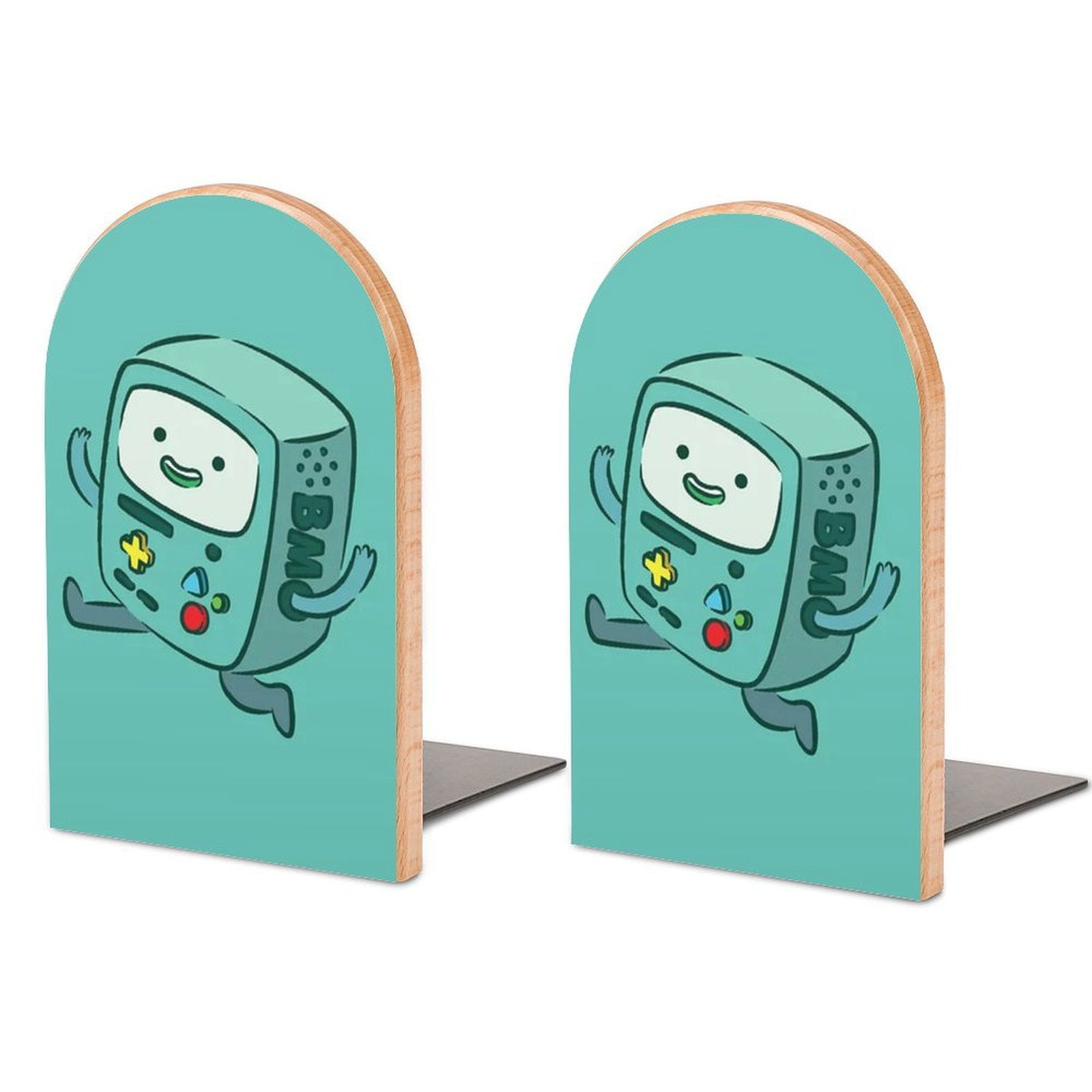 Adventure Time BMO Cartoon Bookends Wood Book Divider Decor Shelves Non ...