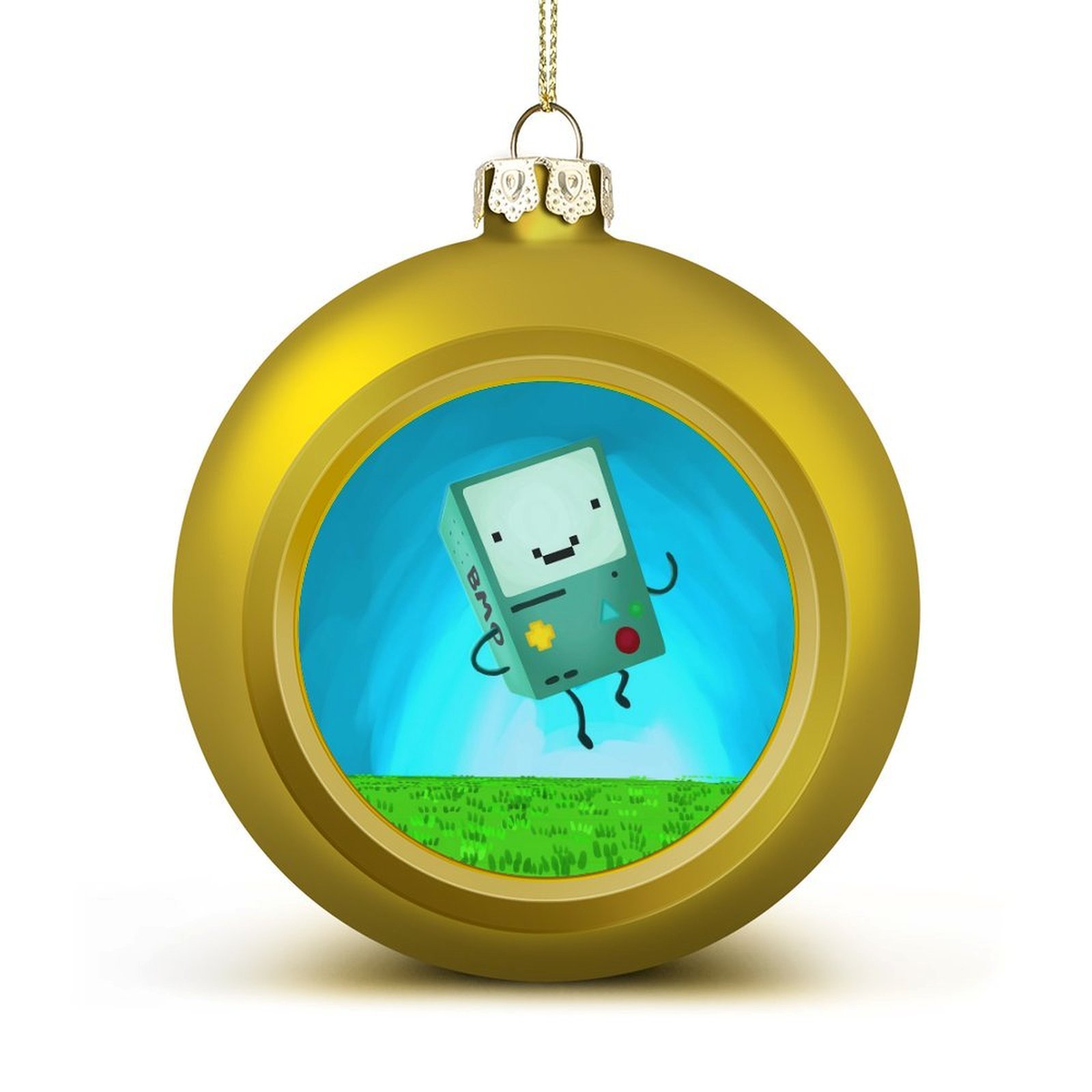 Adventure Time BMO Christmas Balls Decoration Xmas Gift Sparkling ...