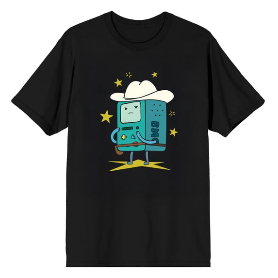 Adventure Time BMO Robot Cowboy Men's Graphic T-Shirt DTG Character Art ...
