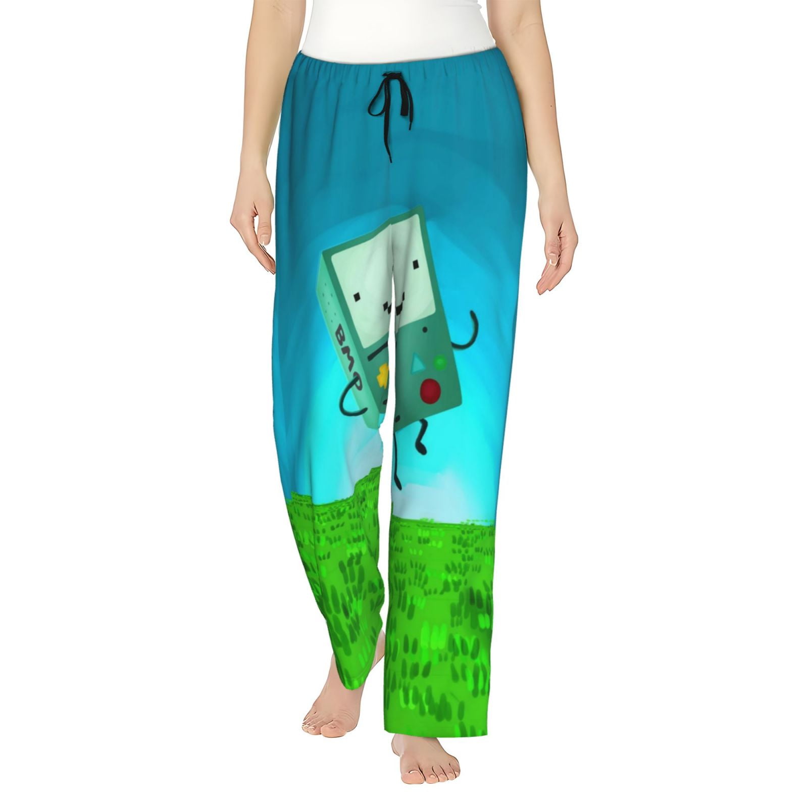 Adventure Time BMO Women's Pajama Pants Lounge Daily Novelty Cozy Sleep ...