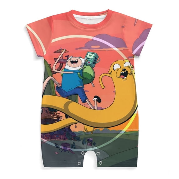 Adventure Time Baby One-Piece Rompers Summer Short Sleeve Outfit ...