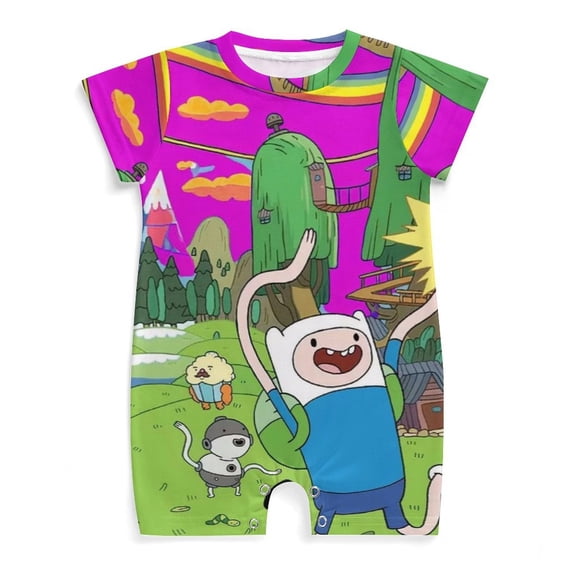 Adventure Time Baby One-Piece Rompers Summer Short Sleeve Outfit ...