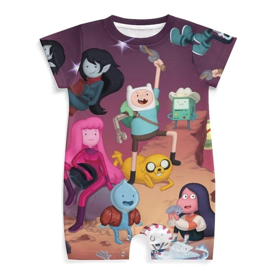 Adventure Time Baby One-Piece Rompers Summer Short Sleeve Outfit ...