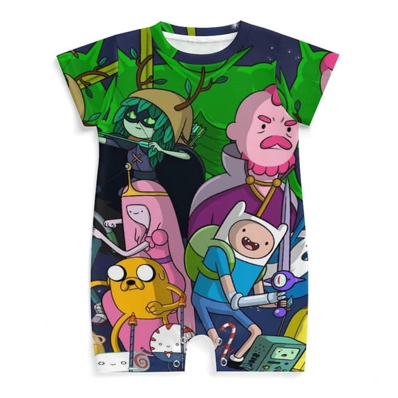 Adventure Time Baby One-Piece Rompers Summer Short Sleeve Outfit ...