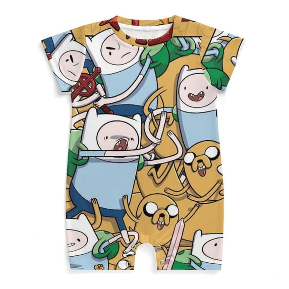 Adventure Time Baby One-Piece Rompers Summer Short Sleeve Outfit ...