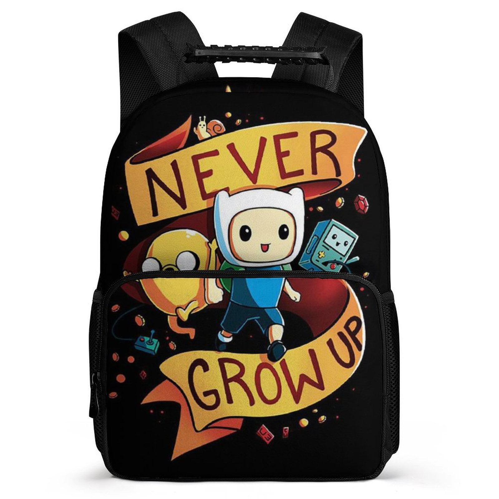 Adventure Time Backpack 16 Inch Shoulder Laptop Bookbags Casual College ...