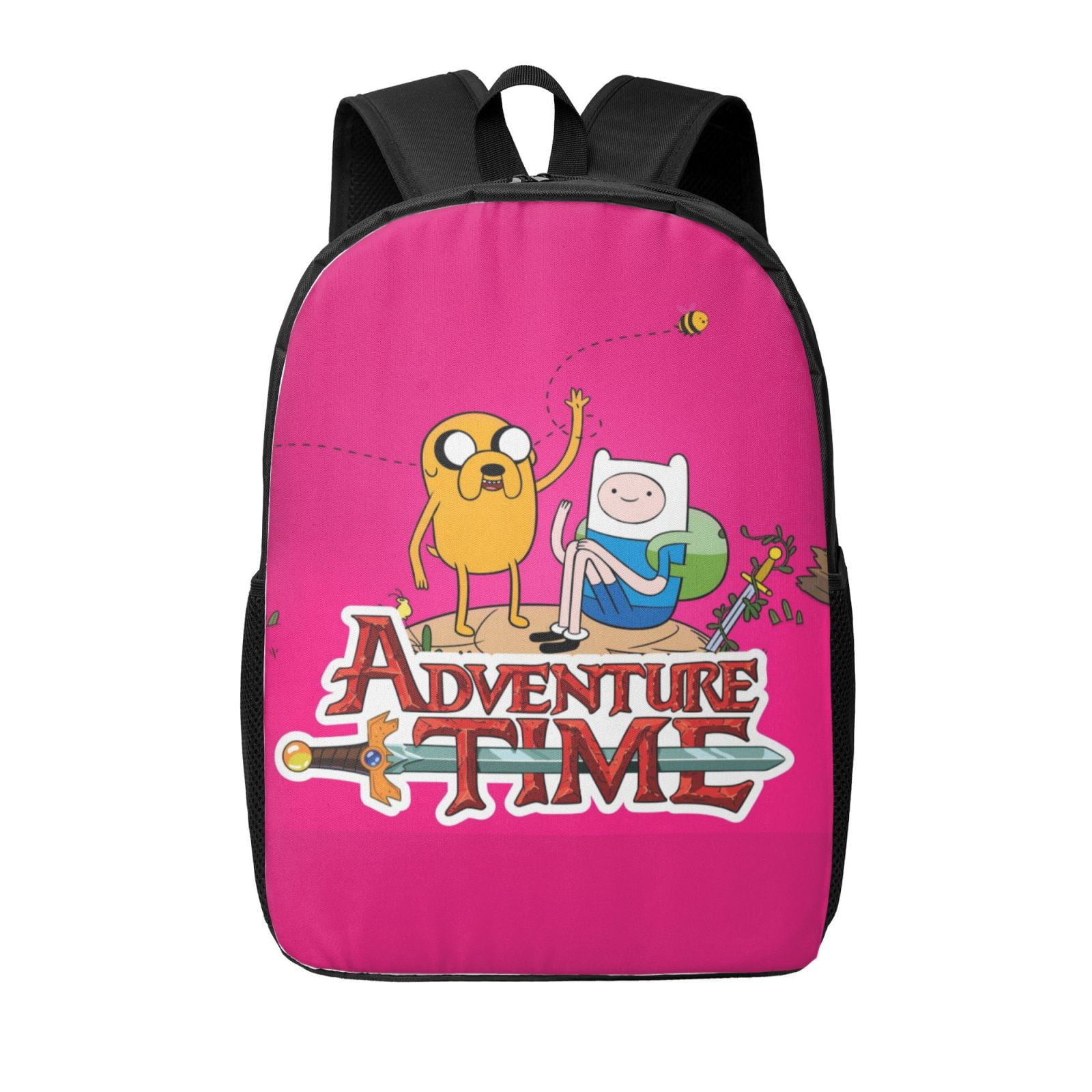 Adventure Time Backpack 17 Inch Large Capacity Casual School Bag ...