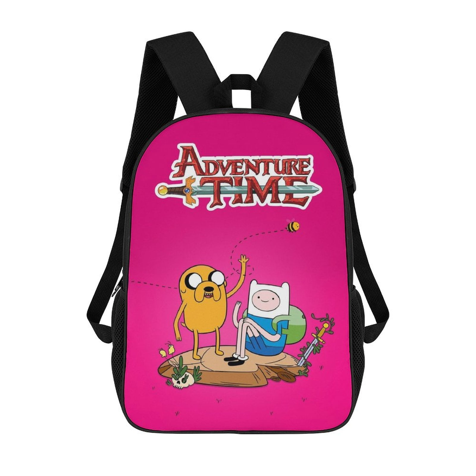 Adventure Time Backpack 17 Inch Lightweight Anime Print Design Backpack ...