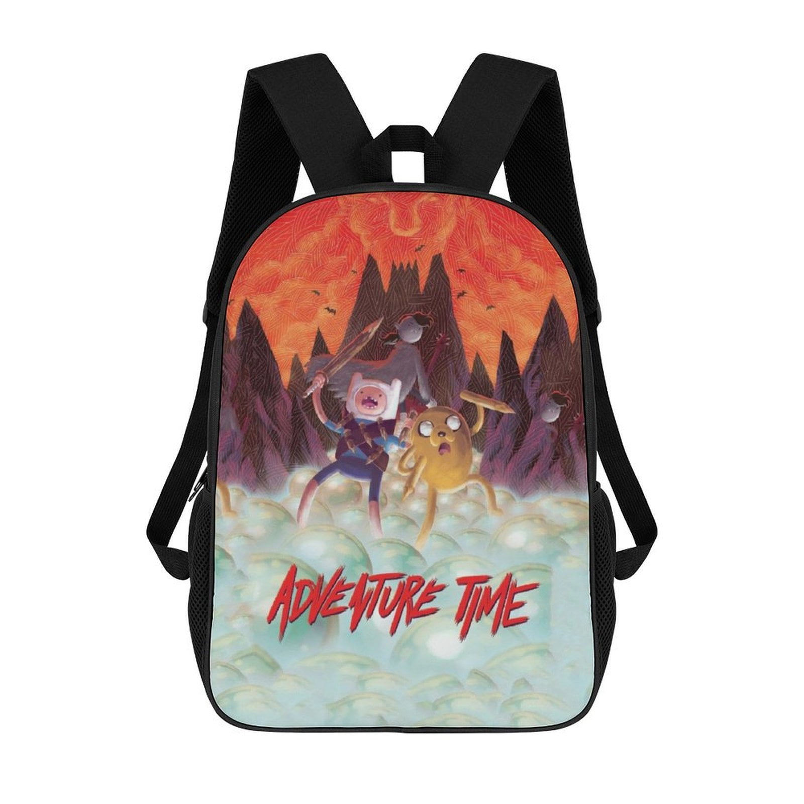 Adventure Time Backpack 17 Inch Lightweight Anime Print Design Backpack ...