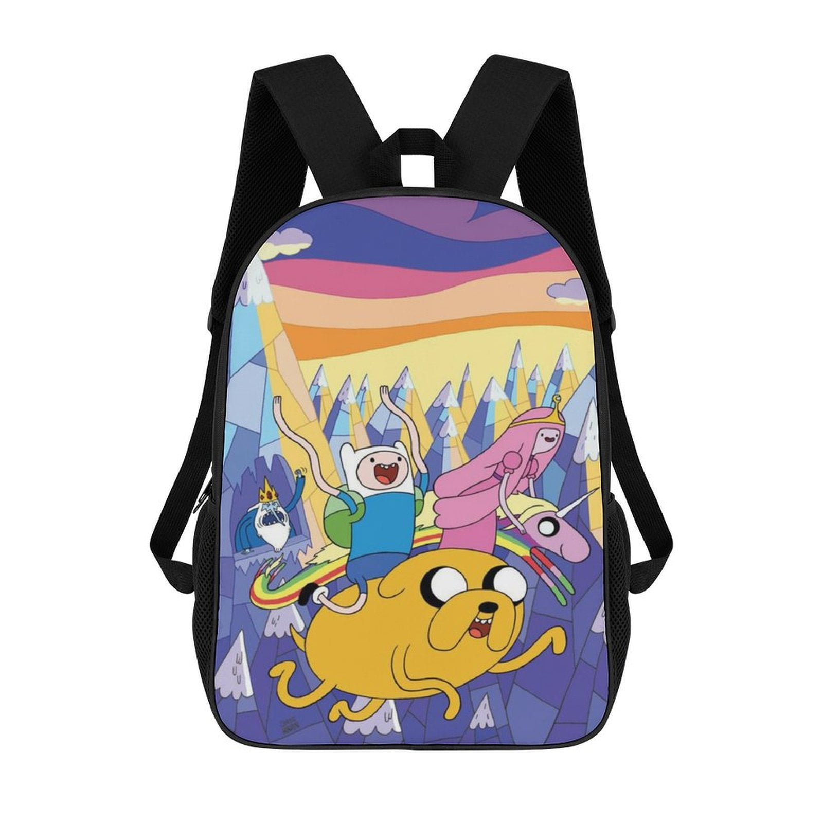 Adventure Time Backpack 17 Inch Lightweight Anime Print Design Backpack ...
