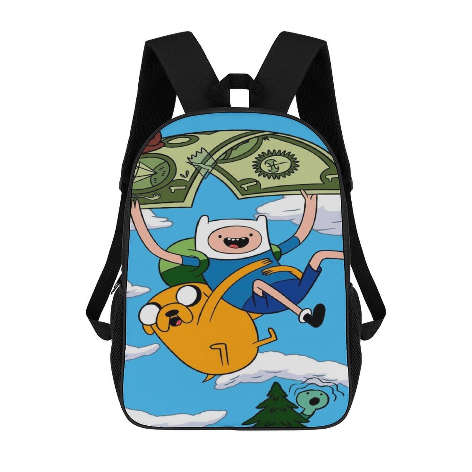 Adventure Time Backpack 17 Inch Lightweight Anime Print Design Backpack ...