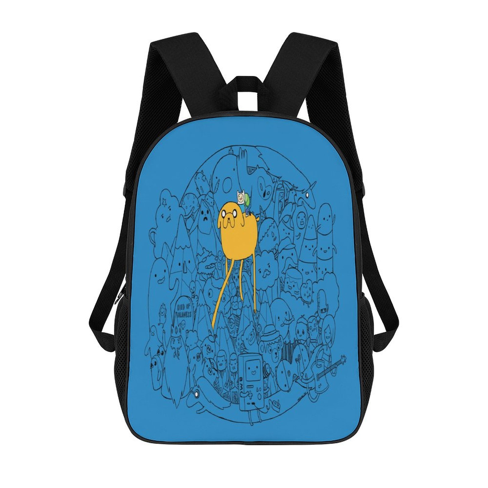 Adventure Time Backpack 17 Inch Lightweight Anime Print Design Backpack ...