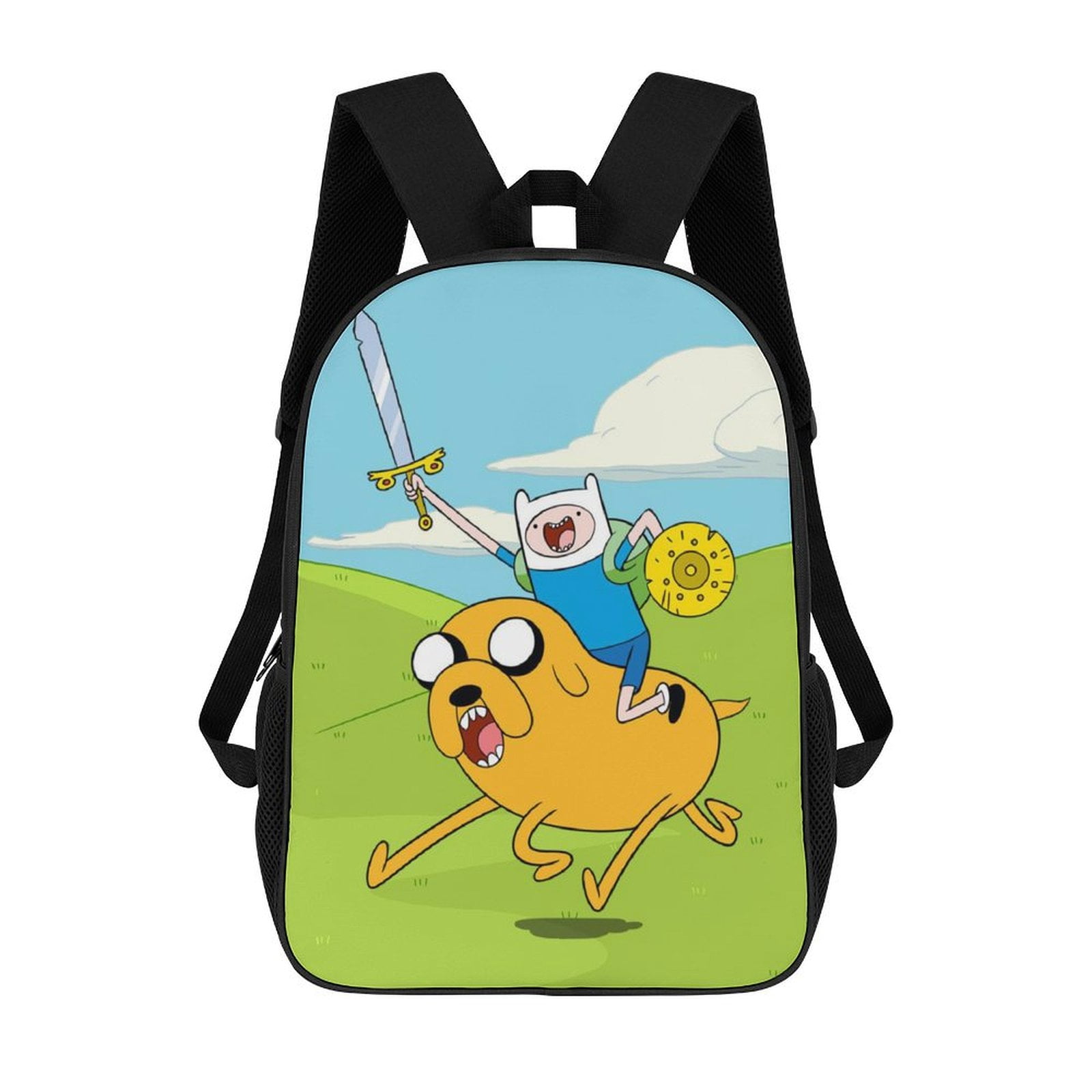 Adventure Time Backpack 17 Inch Lightweight Anime Print Design Backpack ...