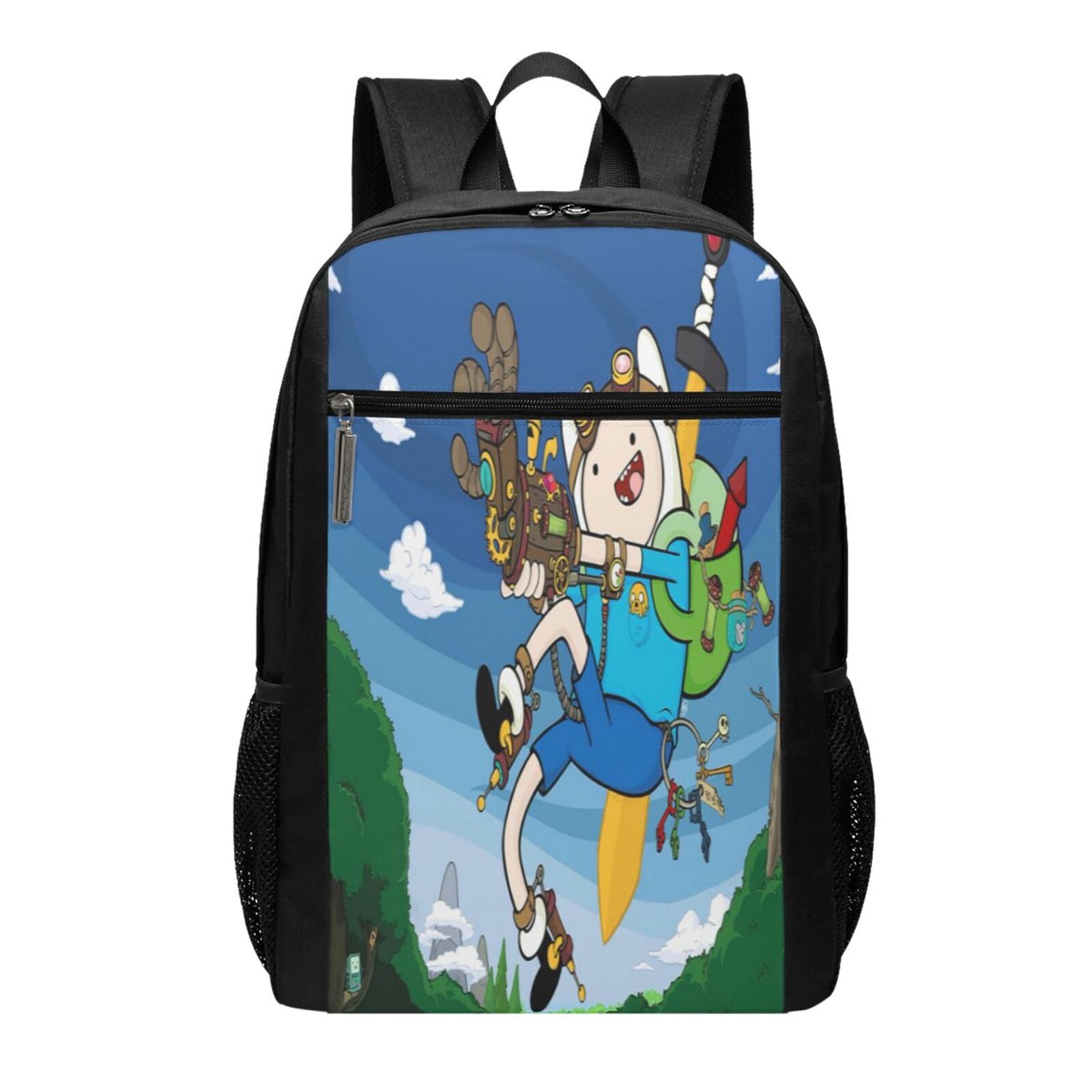 Adventure Time Backpack 3d Printed Anime School Book Bag Adjustable ...