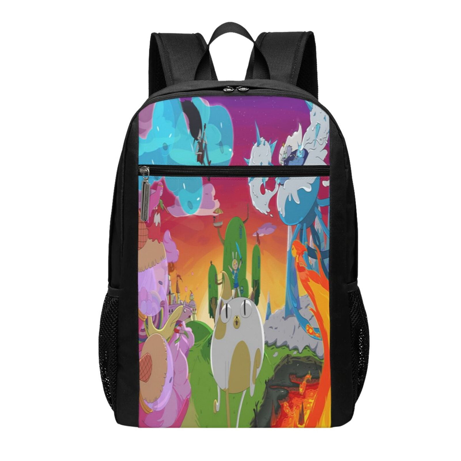 Adventure Time Backpack 3d Printed Anime School Book Bag Adjustable ...
