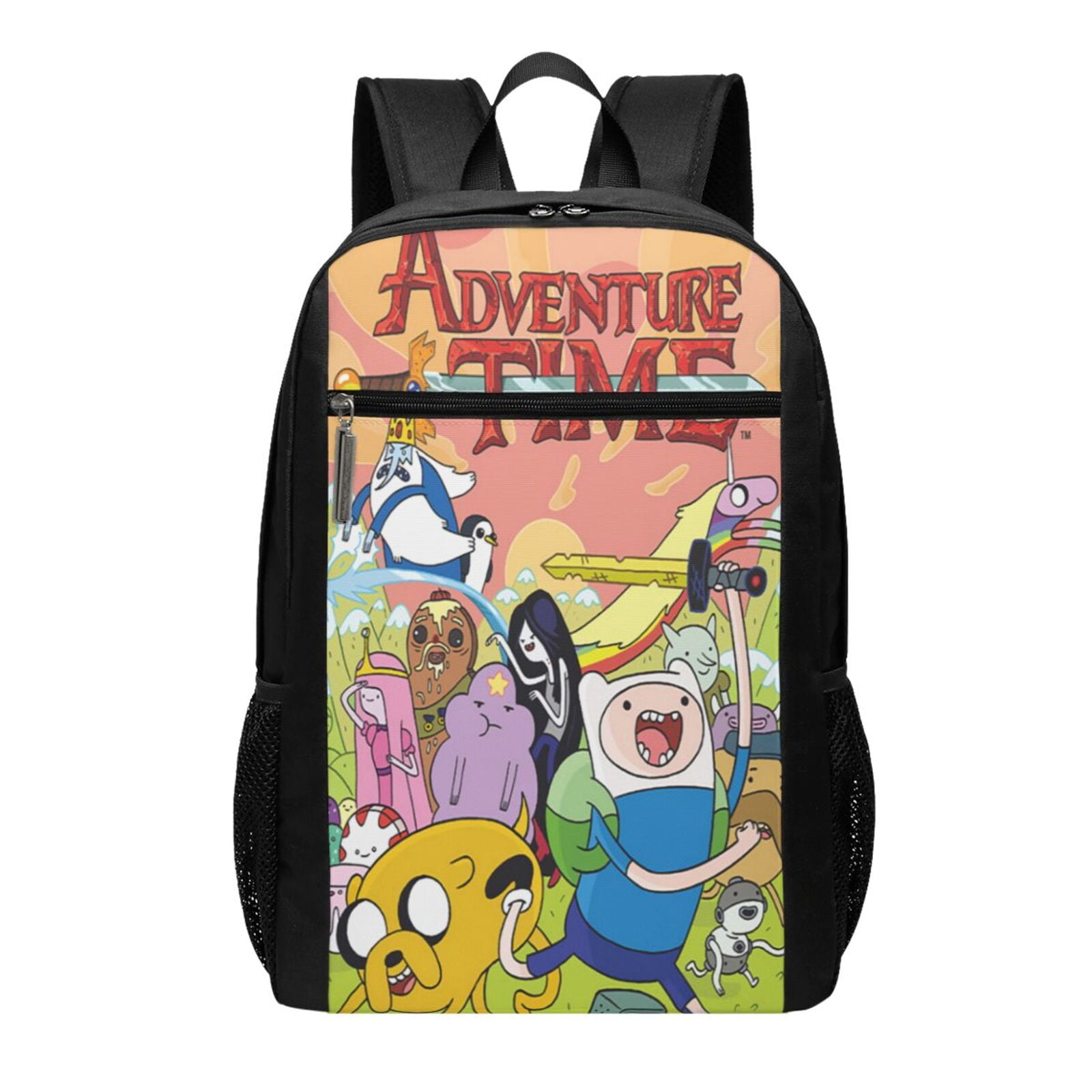 Adventure Time Backpack 3d Printed Anime School Book Bag Adjustable ...