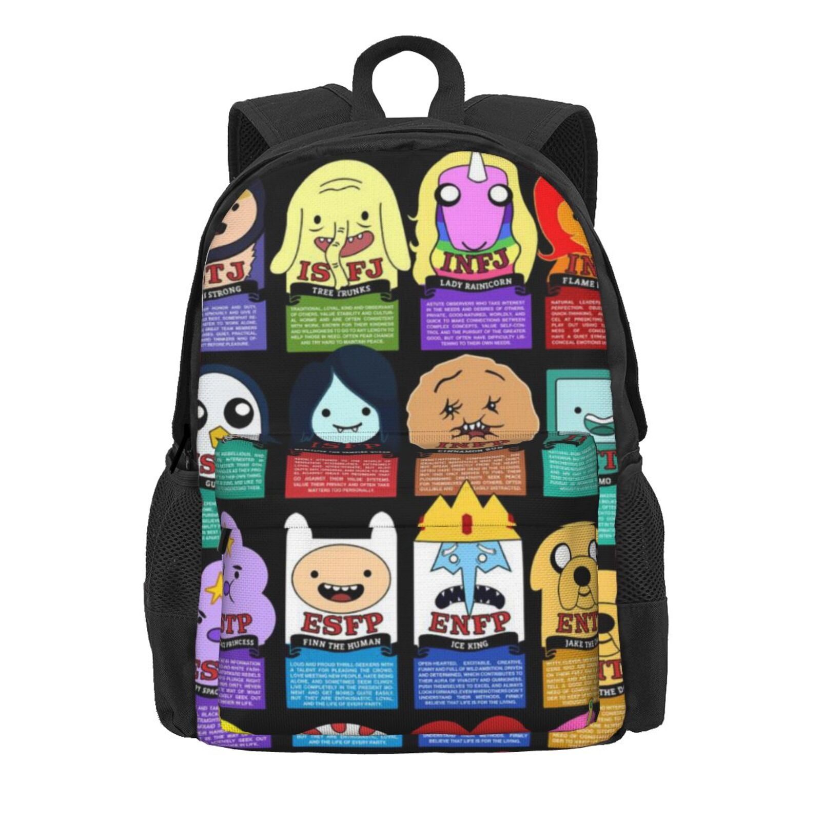 Adventure Time Backpack, Large Capacity Daypack Book Bag For College ...