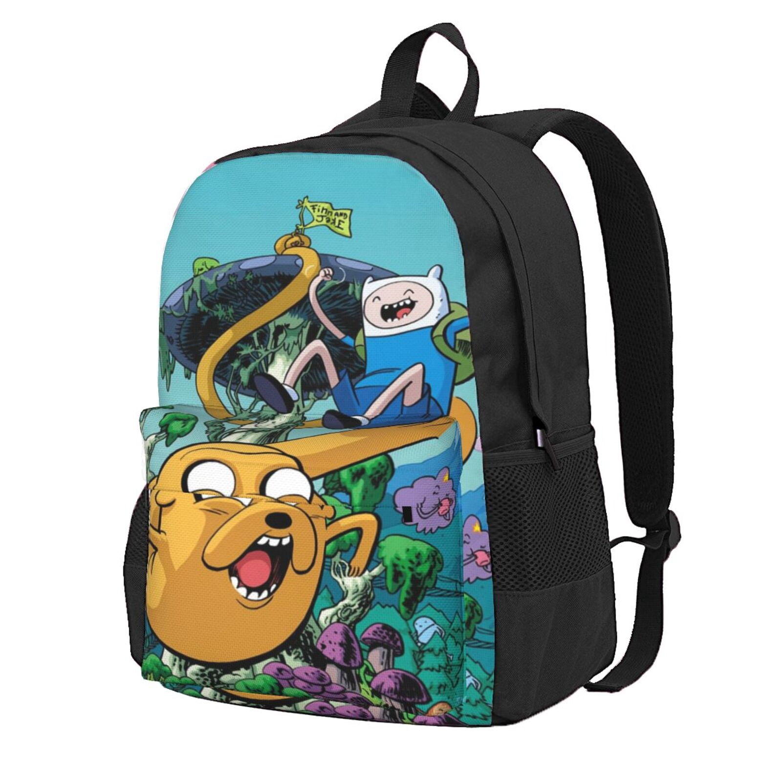 Adventure Time Backpack HD Printed Book Bag Cartoon Perfect Book Bag ...