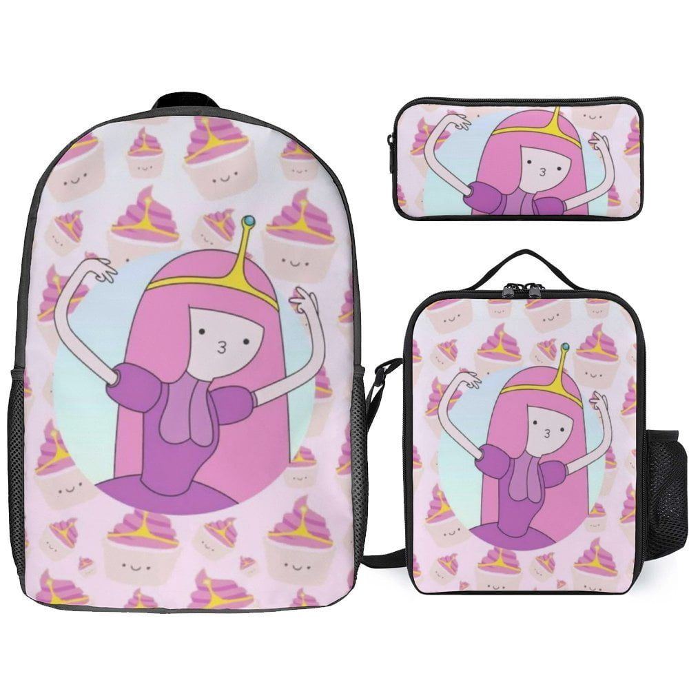 Adventure Time Backpack Set 3-in-1, Backpack with Lunch Bag and Pencil ...