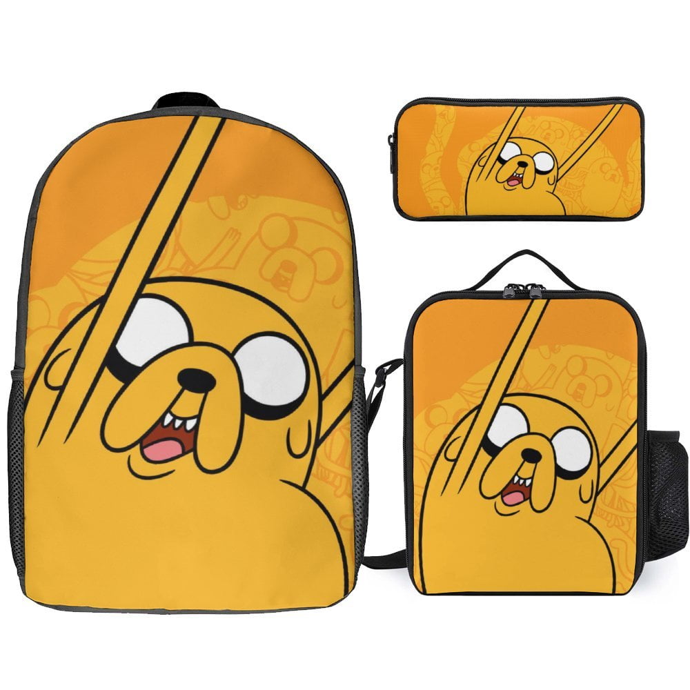 Adventure Time Backpack Set 3-in-1, Backpack with Lunch Bag and Pencil ...