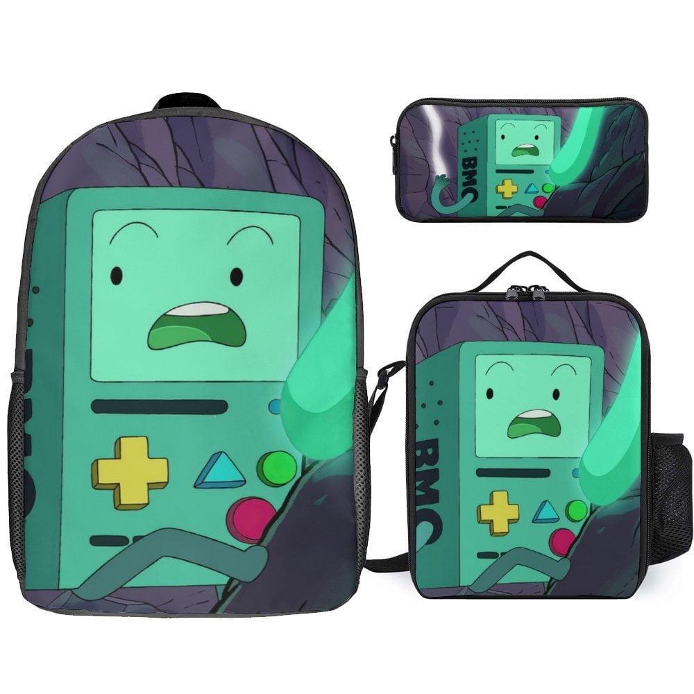 Adventure Time Backpack Set 3-in-1, Backpack with Lunch Bag and Pencil ...