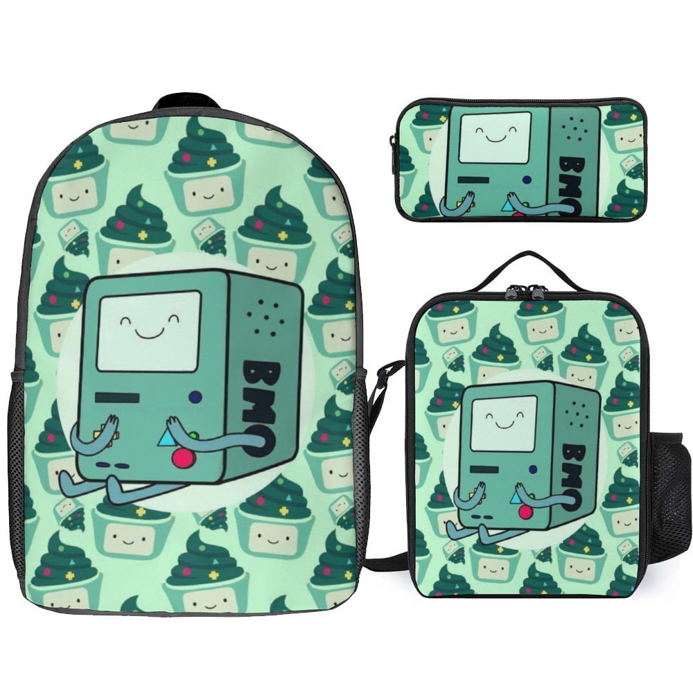 Adventure Time Backpack Set 3-in-1, Backpack with Lunch Bag and Pencil ...