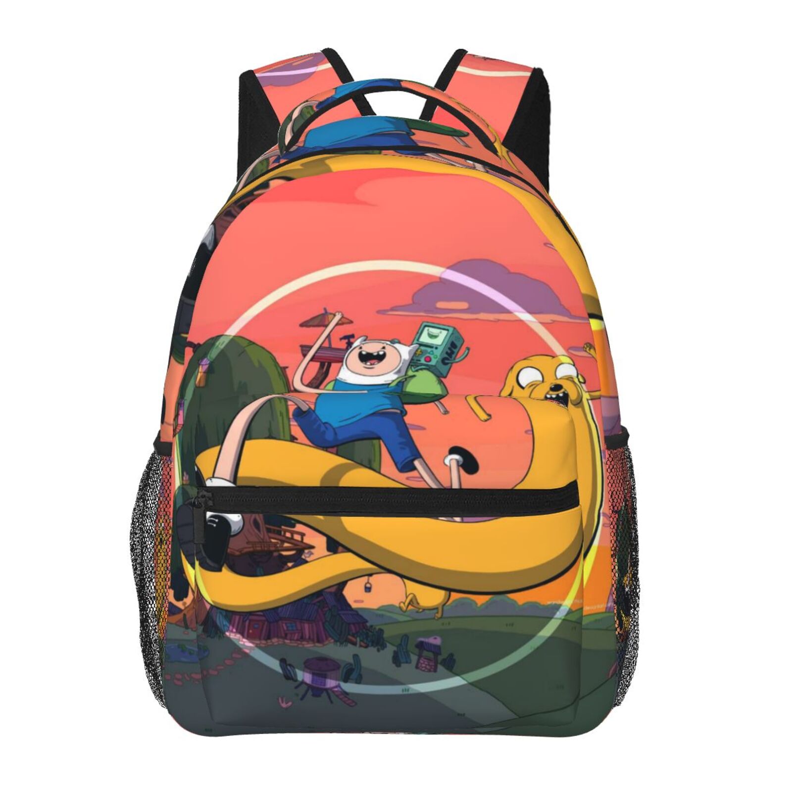 Adventure Time Backpack Shoulders Laptop Daypack School Bag Satchel ...