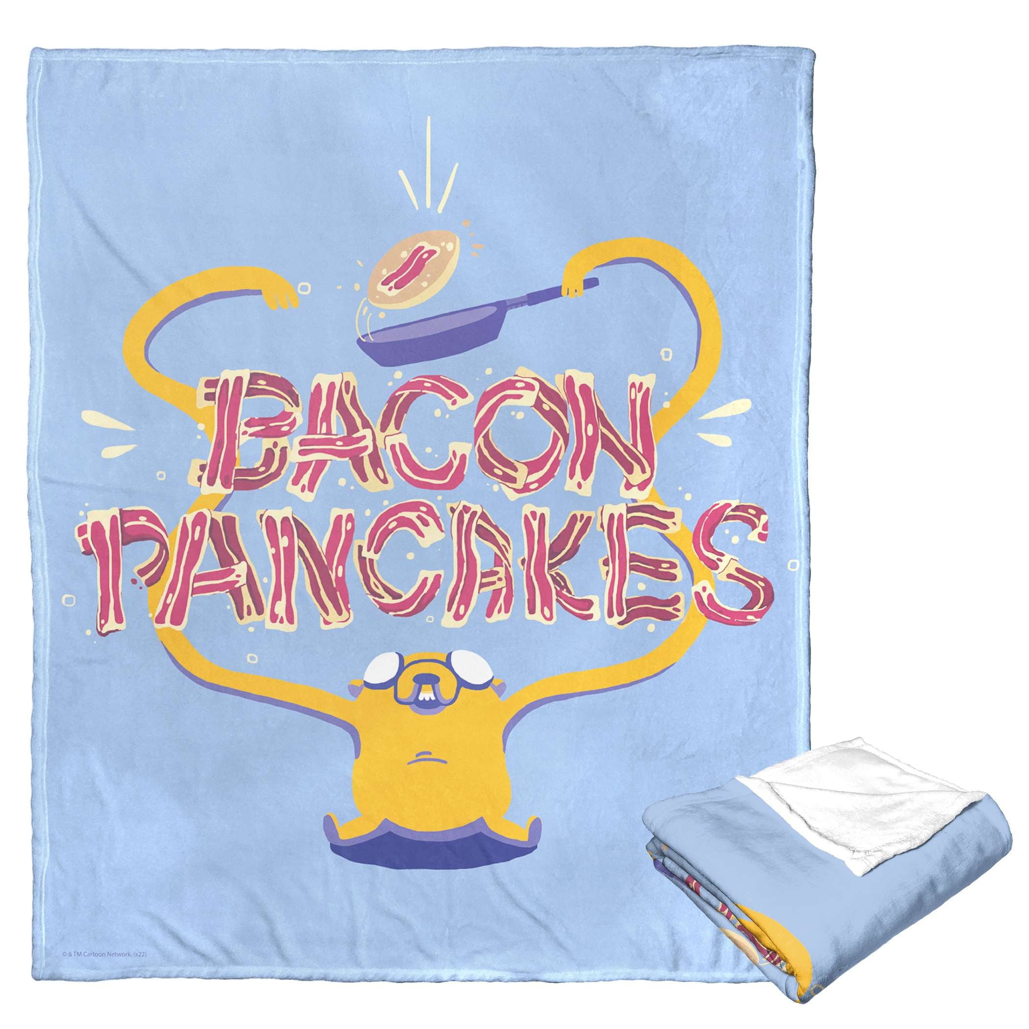 Adventure Time Bacon Pancakes Kids Silk Touch Throw Blanket, 50 x 60 ...