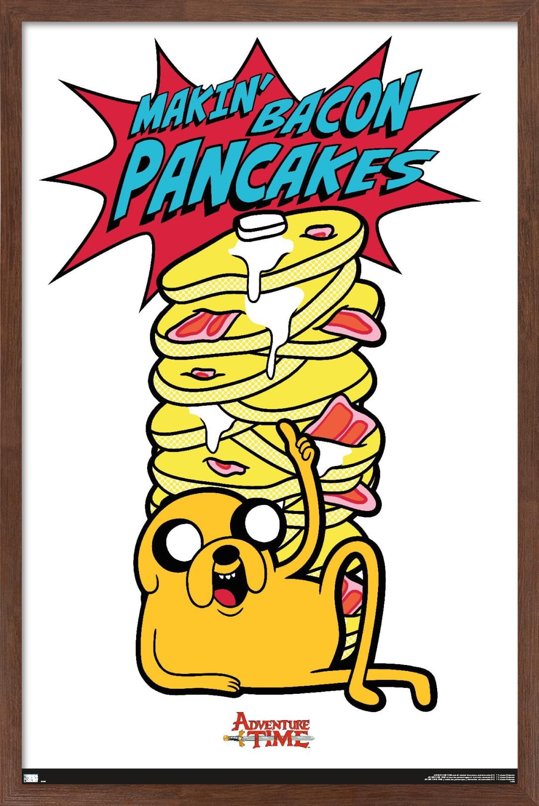 Adventure Time - Bacon Pancakes Wall Poster, 14.725" x 22.375", Framed ...