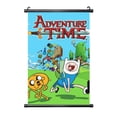 Adventure Time Black Plastic Shaft Hanging Poster Canvas Wall Hanging ...
