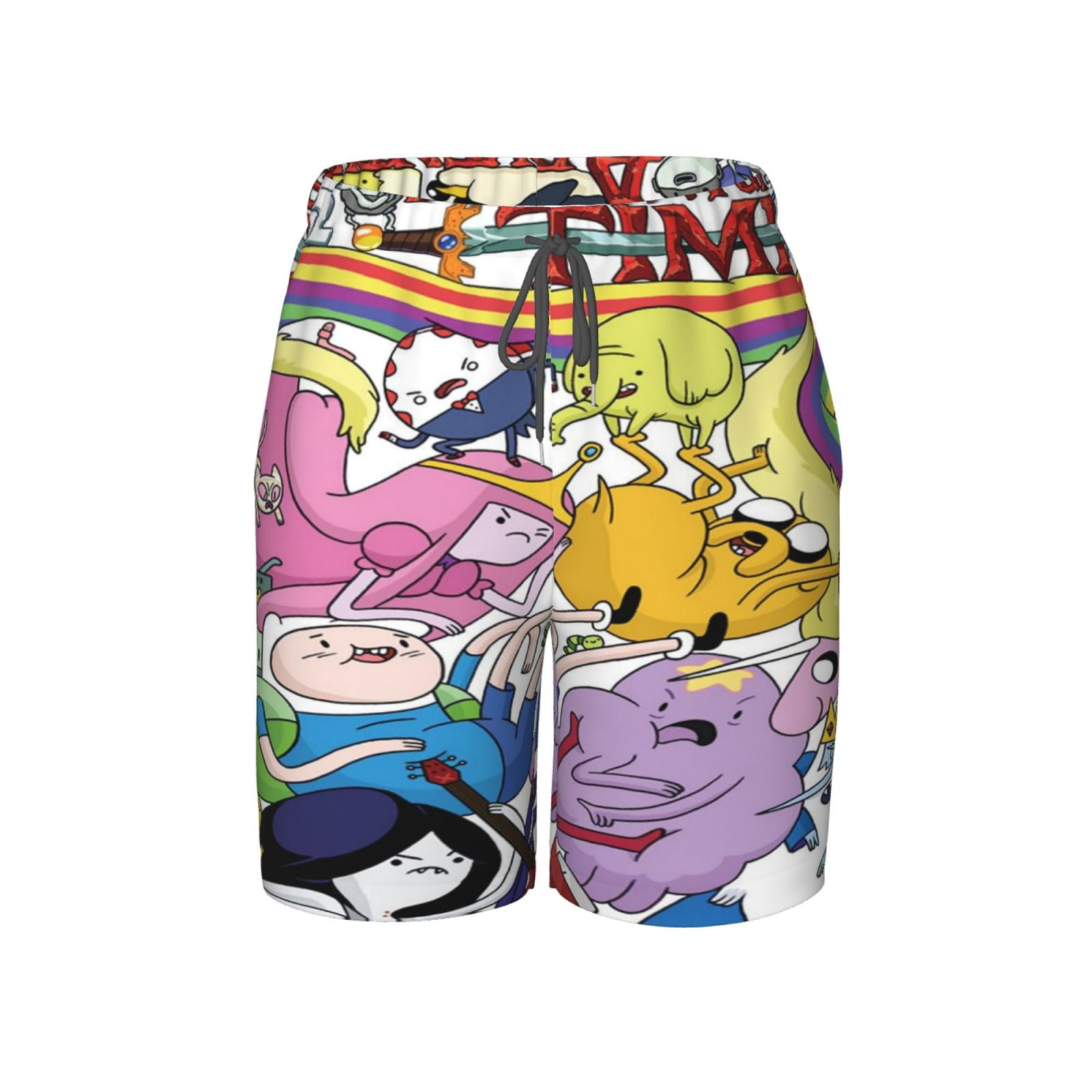 Adventure Time Boys Swim Trunks with Mesh Liner Swim Shorts Youth Anti ...