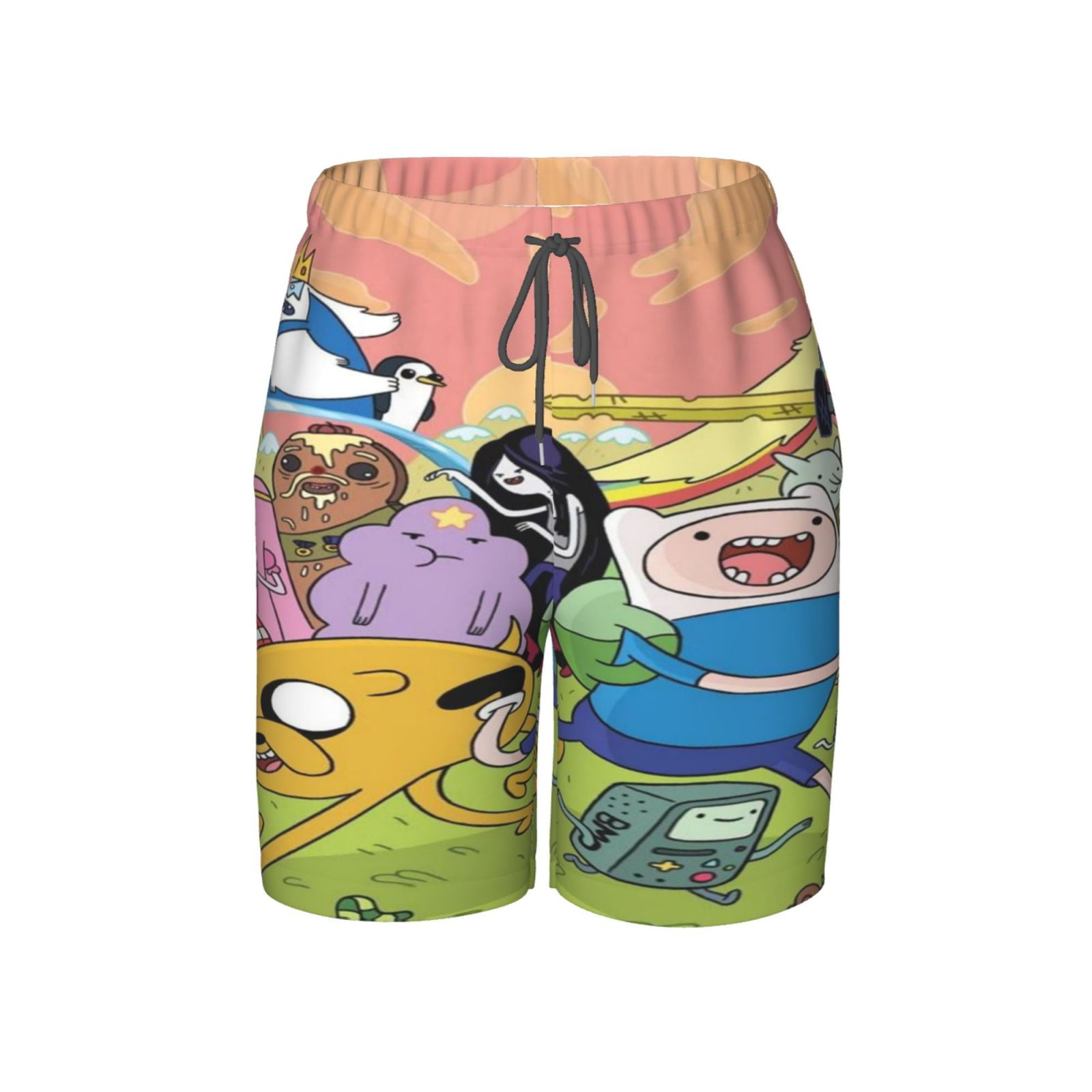 Adventure Time Boys Swim Trunks with Mesh Liner Swim Shorts Youth Anti ...